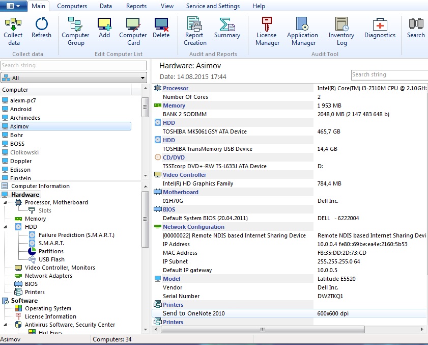 Scan Maintain And Track Computer Hardware Inventory